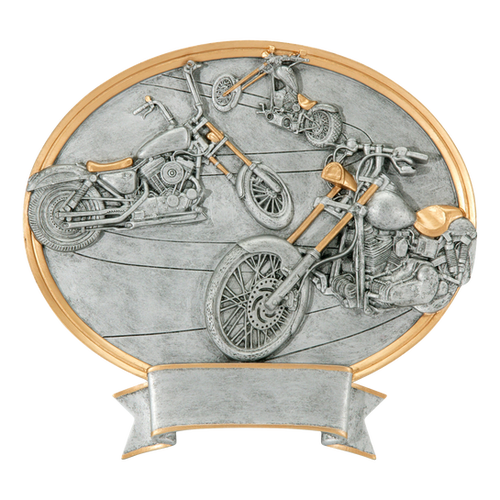 Motorcycle Resin Award Oval | BentonTrophy
