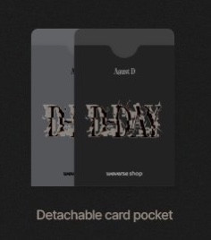 AGUST D - D-Day Detachable Card Pocket (Weverse shop) | London Kpop Street