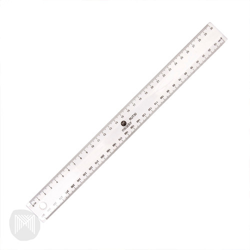 BRCPR30 Clear Plastic Ruler, 30cm | bright-stationers
