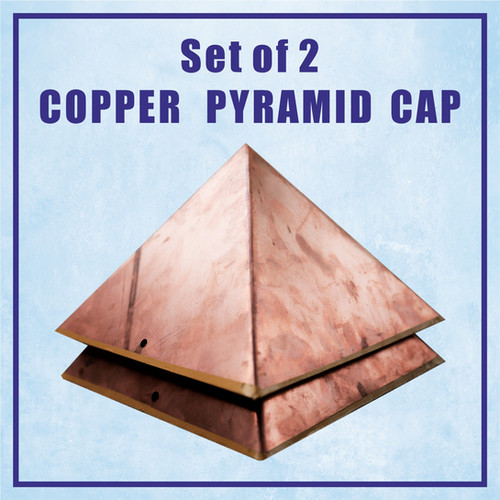 Copper Pyramid Head Cap for Meditation - 2 pieces | Pyramid Valley