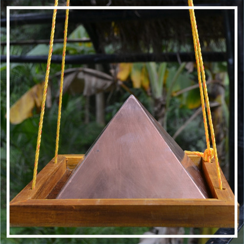 Hanging Copper Pyramid - 8 inches | Pyramid Valley