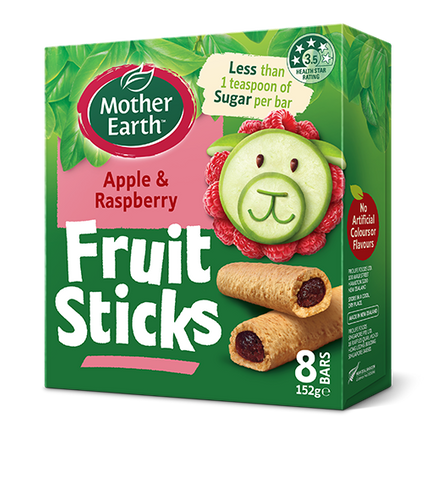 Mother Earth FRUIT STICKS APPLE AND RASPBERRY | TORTO