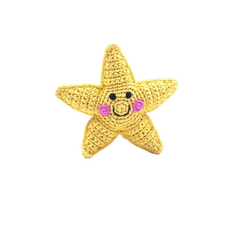 Pebble Organic Friendly Star Rattle | Curious Littles Play