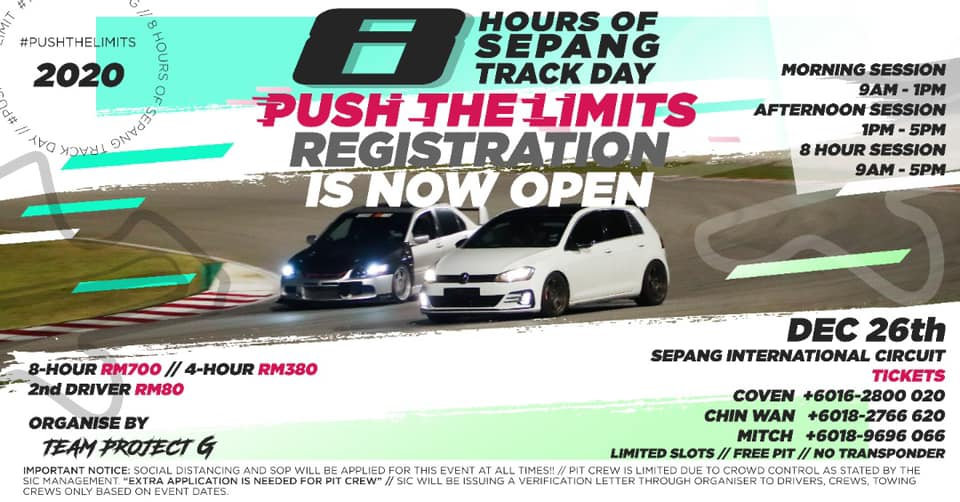 Sepang Track Day - Push The Limits