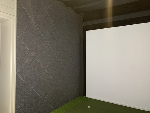 High-Impact Golf Simulator Wall Acoustic Panels | Golf sim