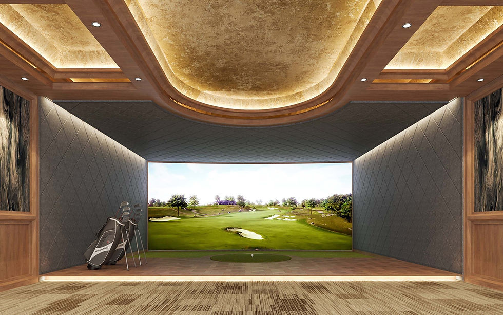 Golf Simulator Wall (Pressed Felt) Impact Panels | Golf sim