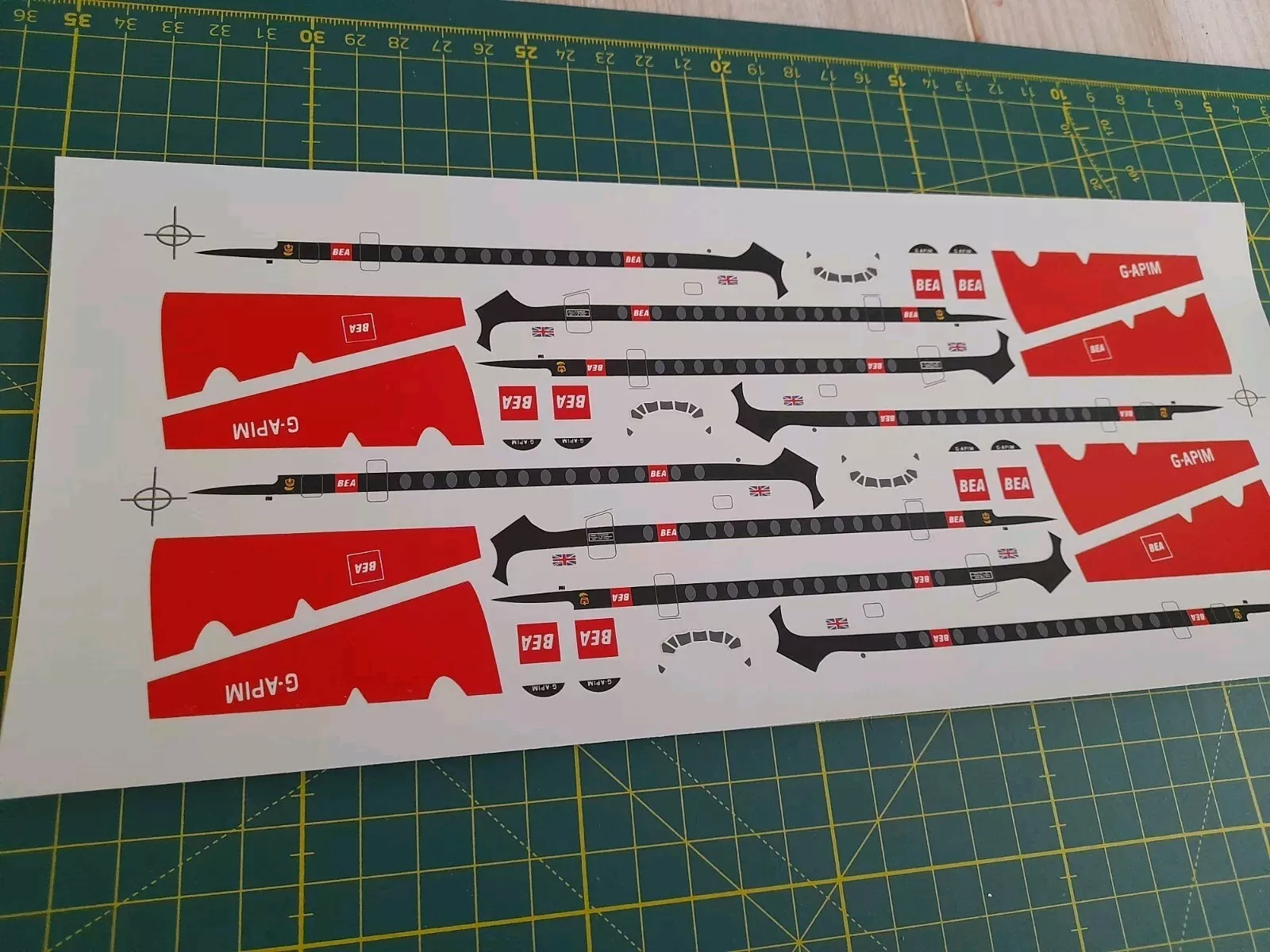 1:200 Aircraft Plane decals BEA Vickers Viscount | REVOLUTION MODELS