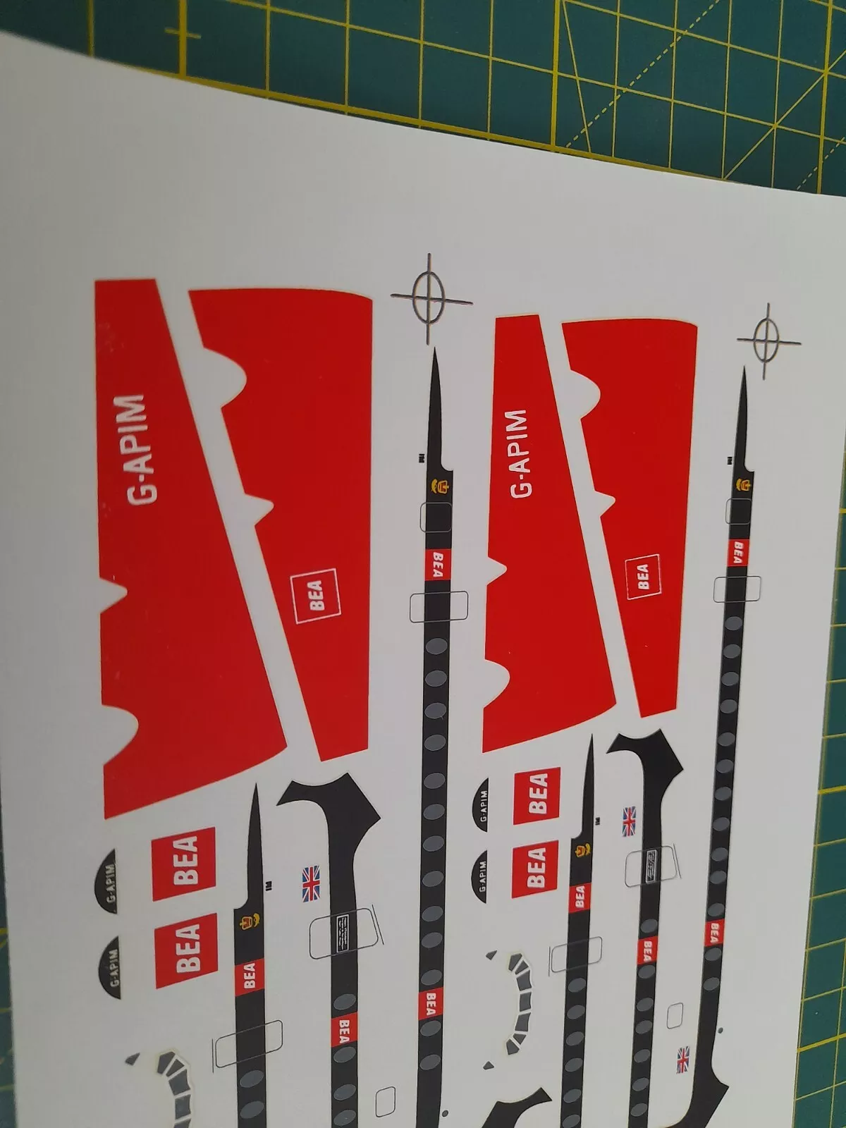 1:200 Aircraft Plane decals BEA Vickers Viscount | REVOLUTION MODELS