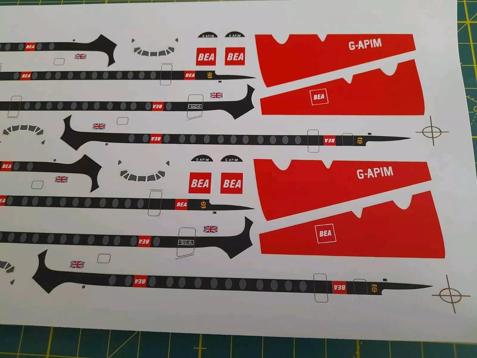 1:200 Aircraft Plane decals BEA Vickers Viscount | REVOLUTION MODELS