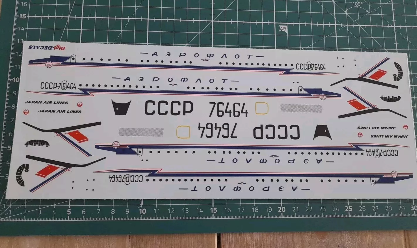 1:200 Aircraft Plane Decals Tupolev TU-114 AEROFLOT | REVOLUTION MODELS