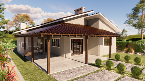 COUNTRY HOUSE PROJECT WITH 2 BEDROOMS - LAND 15X20m - REF. 10C24 ...