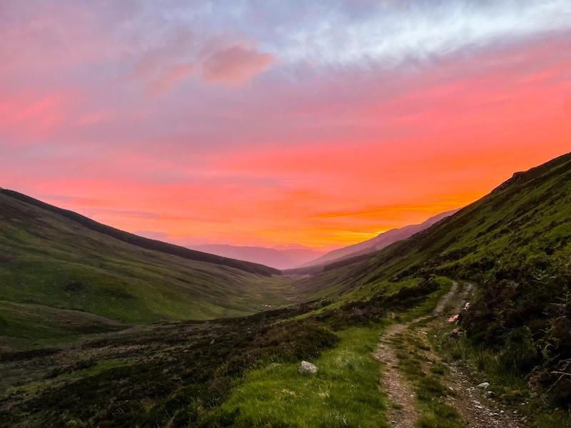 Record-breaking ride on the Badger Divide, Scotland