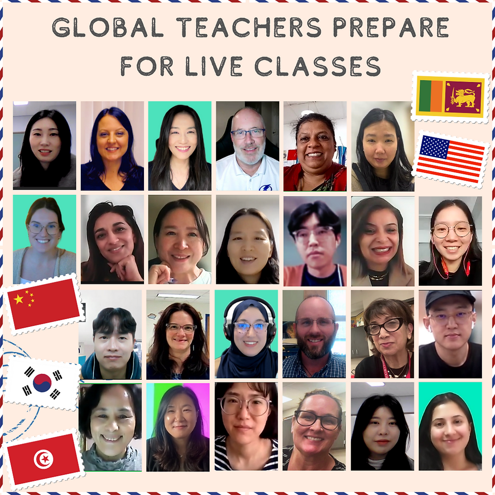 Global Teachers Prepare for Live Classes