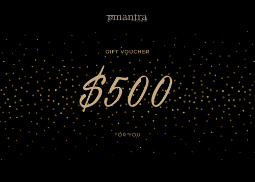 Gift Card Fisico válido por $500 | Mantra Mind Body Spa