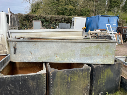 Galvanised troughs and planters | My Site 1