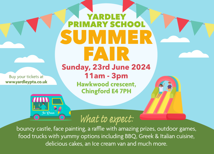 Yardley PTA | Chingford | Yardley Primary School, Hawkwood Crescent ...