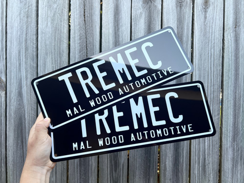 Hamilton Aluminium Number Plate Sign (Gloss) | Coji Designs