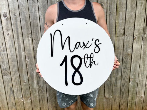 Tucson Custom Acrylic Birthday Sign | Coji Designs