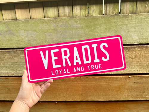 Hamilton Aluminium Number Plate Sign (UV Printed Matt) | Coji Designs