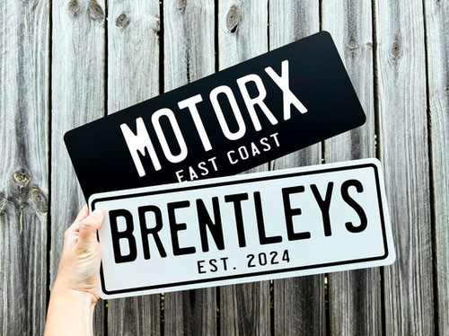 Hamilton Acrylic Number Plate Sign | Coji Designs