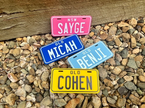 Arden Mini Acrylic Number Plate | Coji Designs