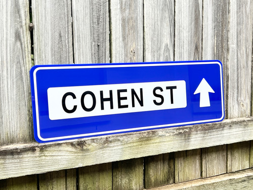 Illinois Direction Street Sign | Custom Novelty Street Signs | Coji Designs