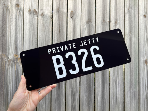 Coburn Aluminium Small Top Text Number Plate Sign (UV Printed) | Coji ...