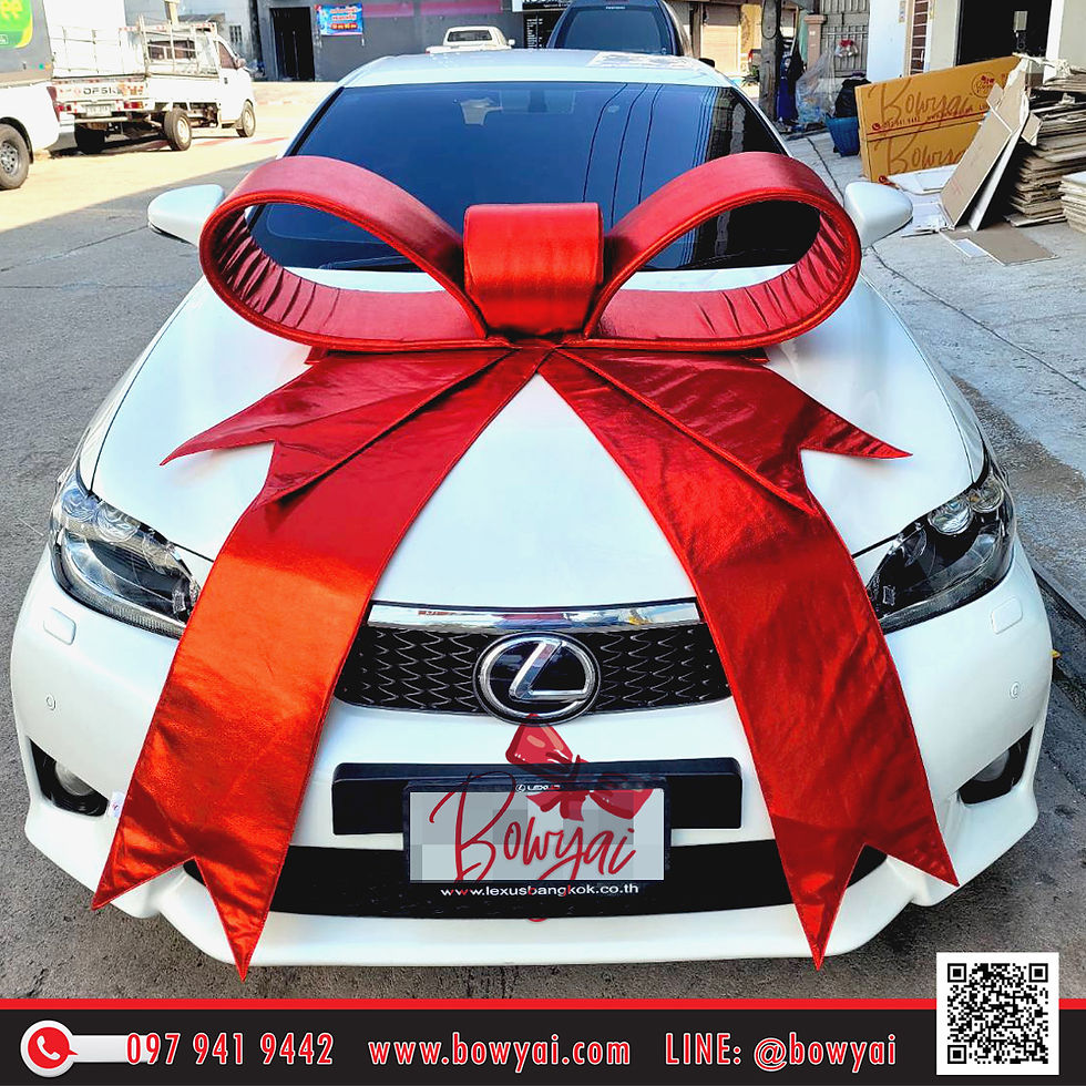 โบว์ใหญ่ bowyai โบว์วางหน้ารถ | bowyai.com