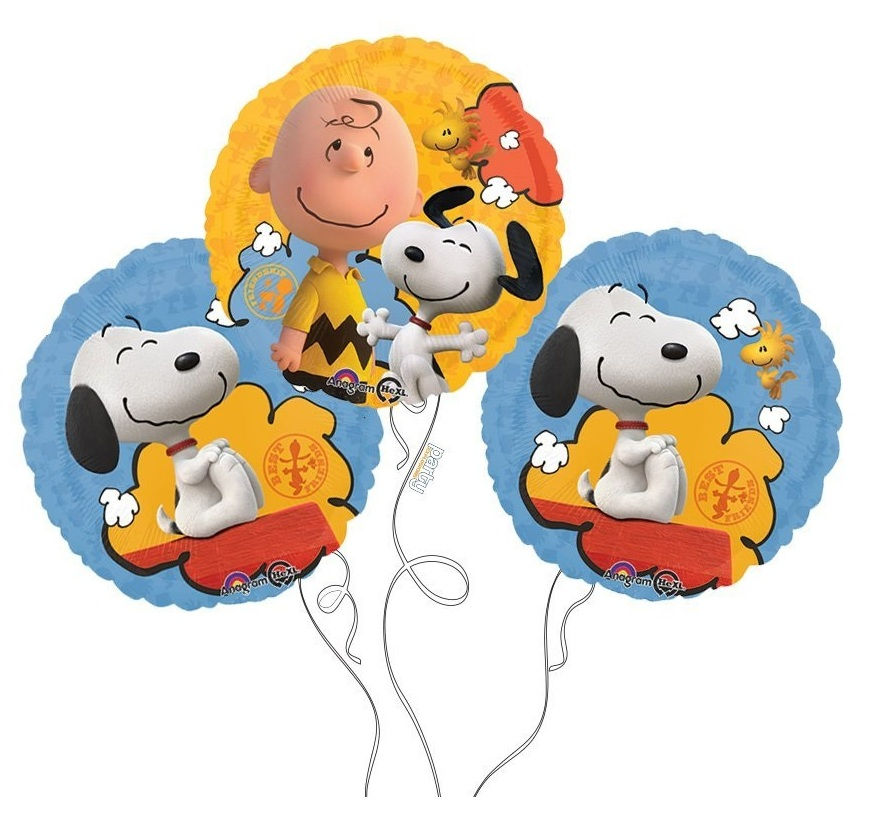 PAQUETE 3 GLOBOS SNOOPY | magicparty-com