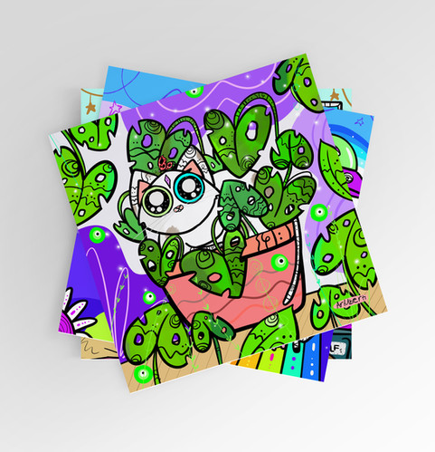 Monstera cat | ariubertiart