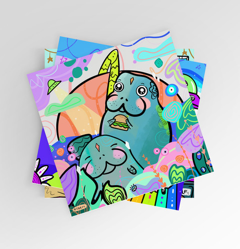 Manatee Weed burger | ariubertiart