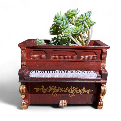 Tiny Piano with Artificial Plants | Pawn&Co.