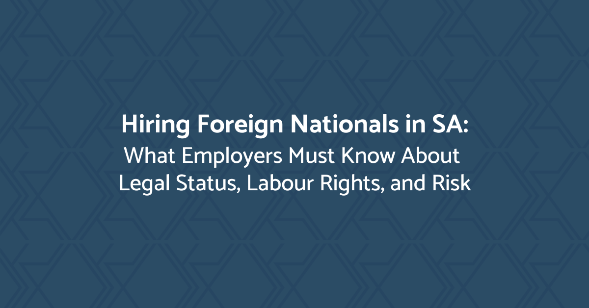 Hiring Foreign Nationals in SA