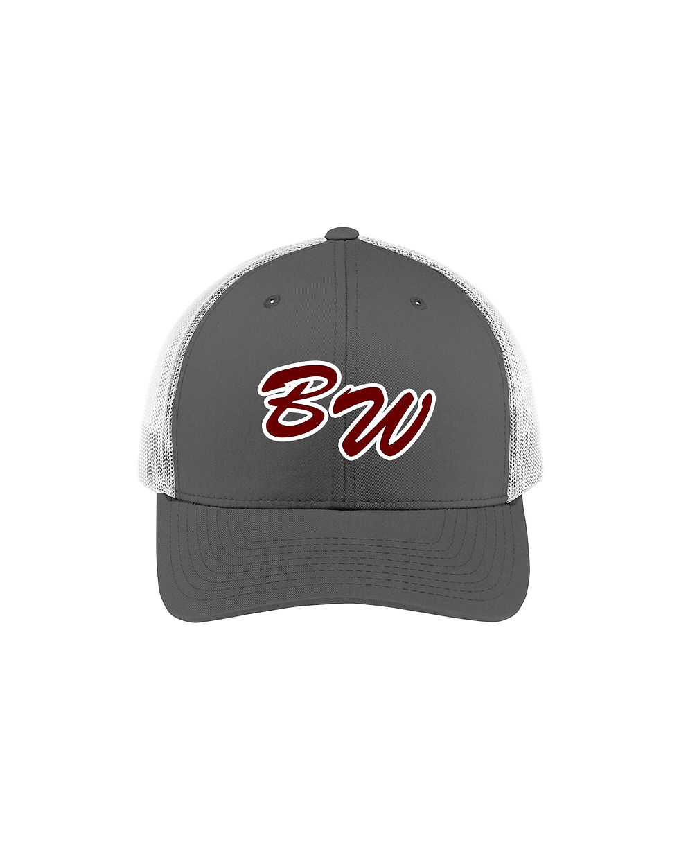 BW Script Trucker Hat | The Fitted Joint