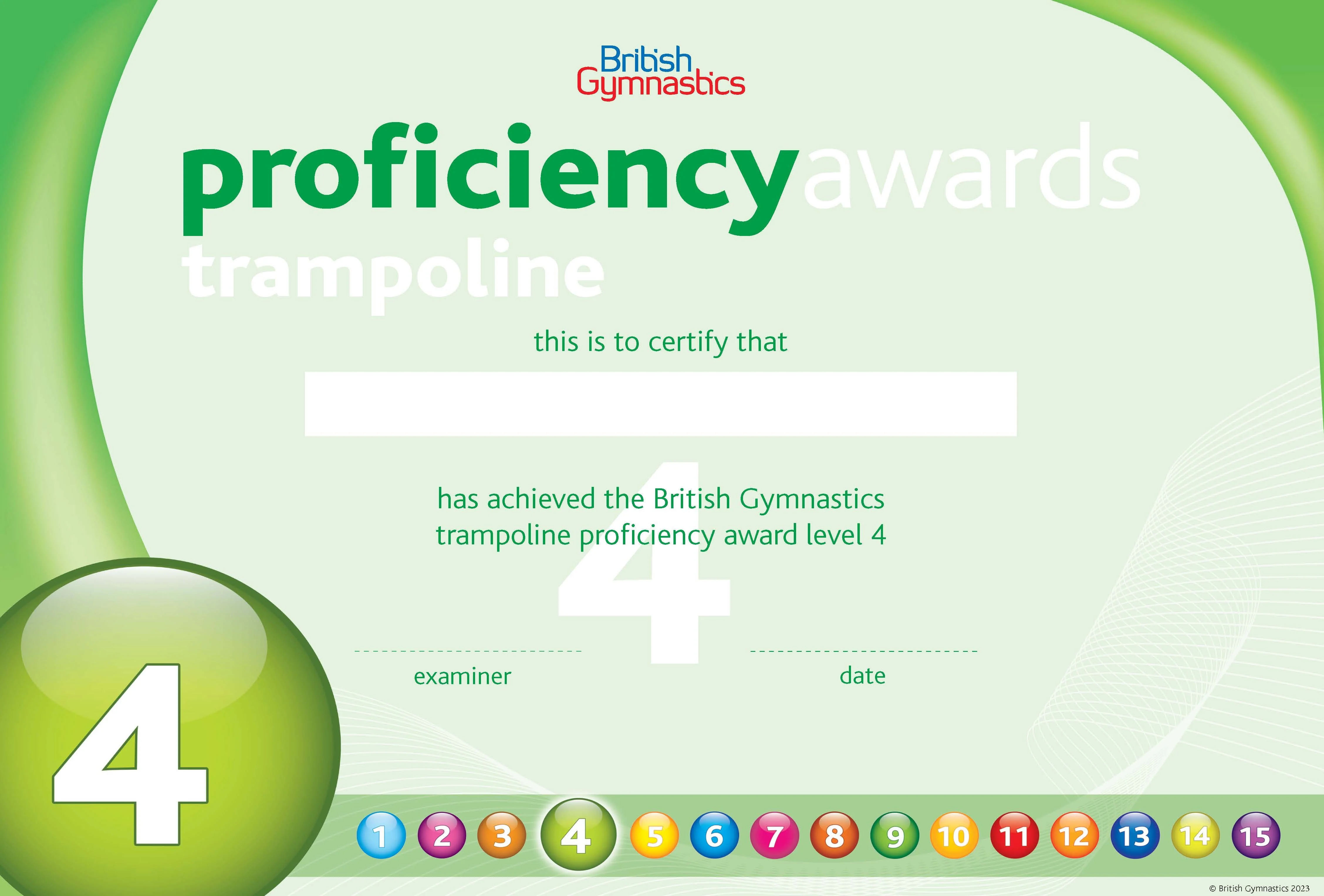 Trampolining Proficiency - Awards | Flipping Out Gymnast