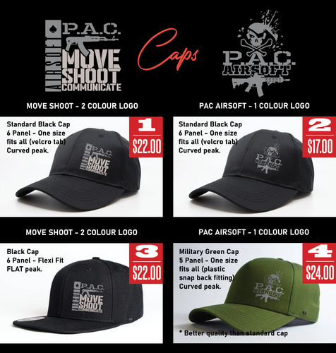 PAC Caps | PN Airsoft Club