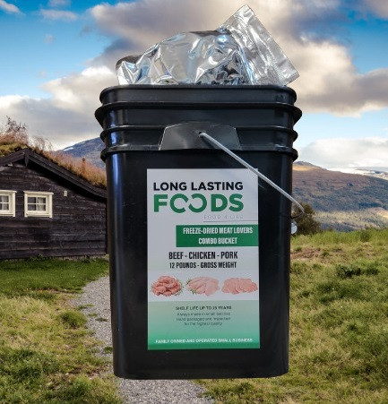 Freeze-Dried Meat Lover's Bucket | Long Lasting Foods