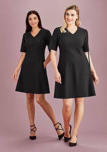 Siena Extended Short Sleeve Dress | Uniform FashionsRD974L BIZ ...