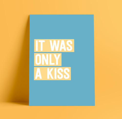 The Killers | Mr Brightside | A4 Art Print | Lyrics Poster | Blush ...