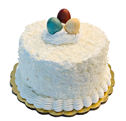 Coconut Easter Egg Fake Cake (6"x4.5") | Dezicakes