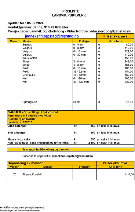 LANDVIK | Repstad Anlegg