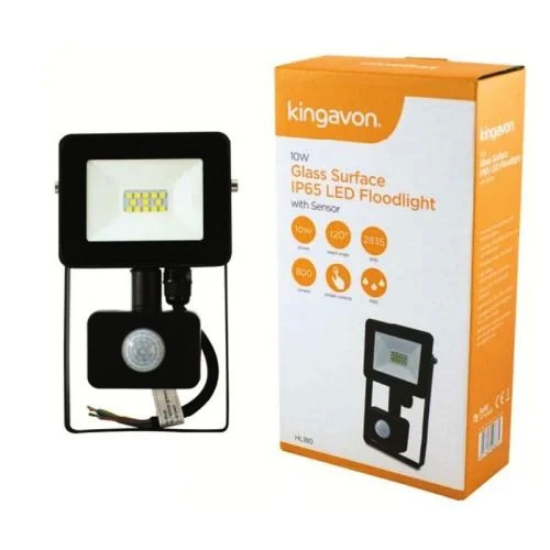 Kingavon 10 Watts Glass Surface IP65 LED Floodlight With Sensor | O ...