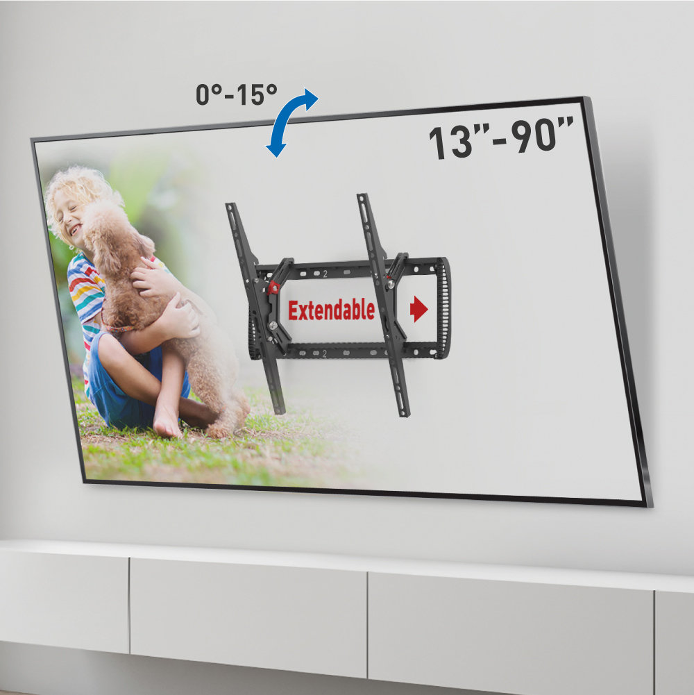 Tilt Adjustable-Width TV Wall Mount