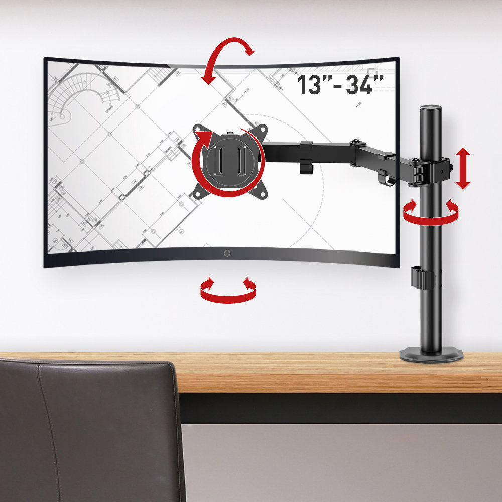 Flat / Curved Monitor Desk Mount