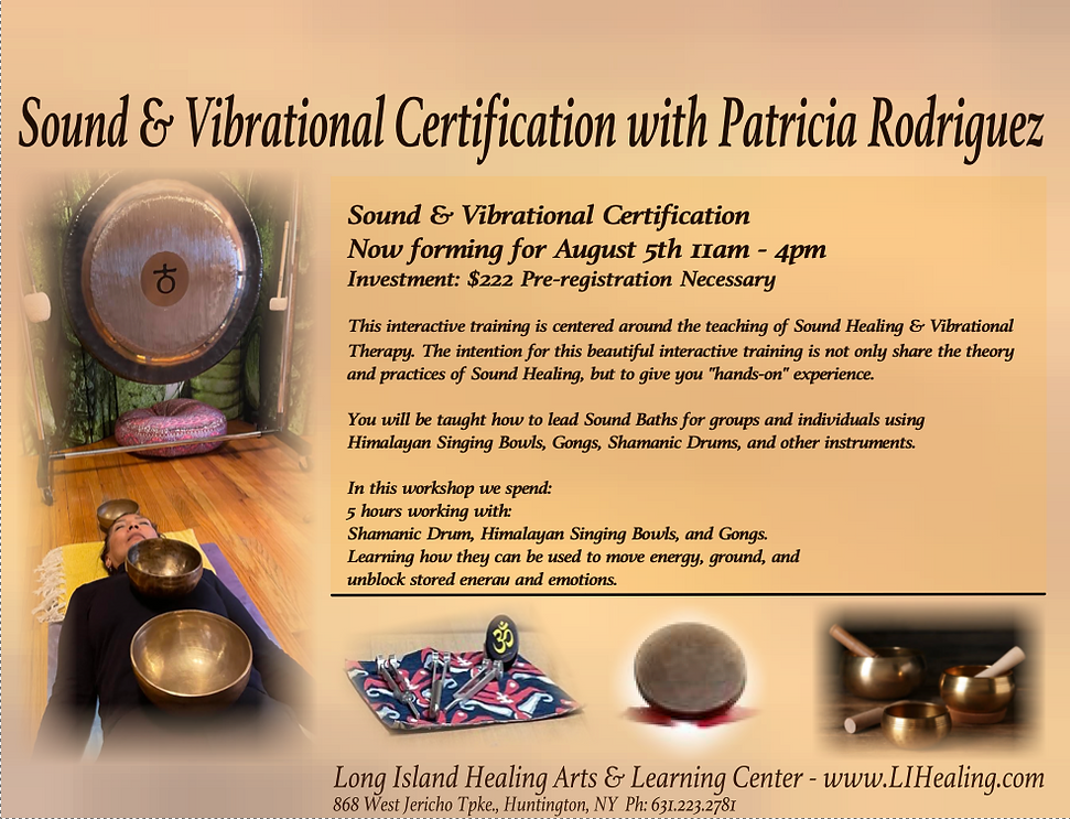 Sound Certification Course | LI Healing Arts