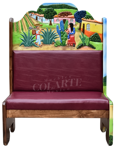 Booth Tradicional MexicanoPintado a Mano para Restaurantes | Muebles ...