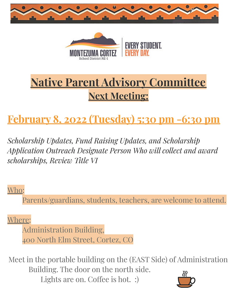 Native Parent Advisory Committee Meting