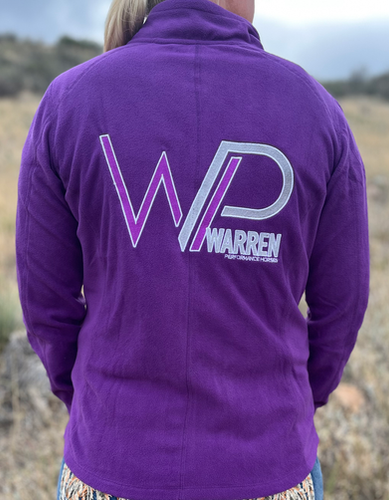 Warren Performance Horses Purple Light Weight Fleece Zip Up | Flat Hat Rags