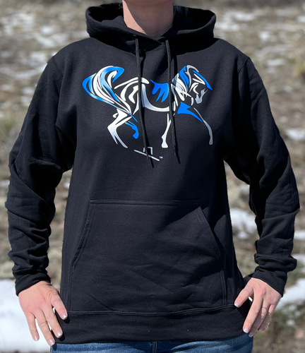 Dancing Horse Hooded Sweatshirt | flathatrags