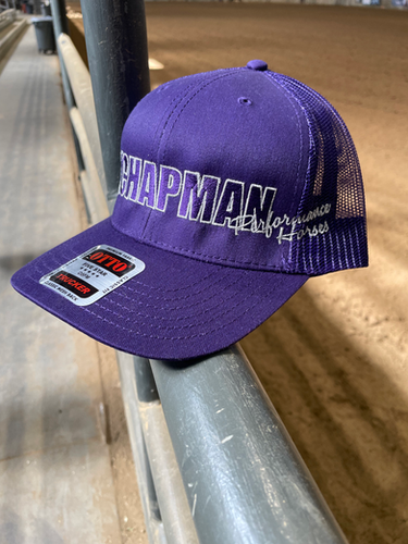 Chapman Purple Mesh Back hat | Flat Hat Rags